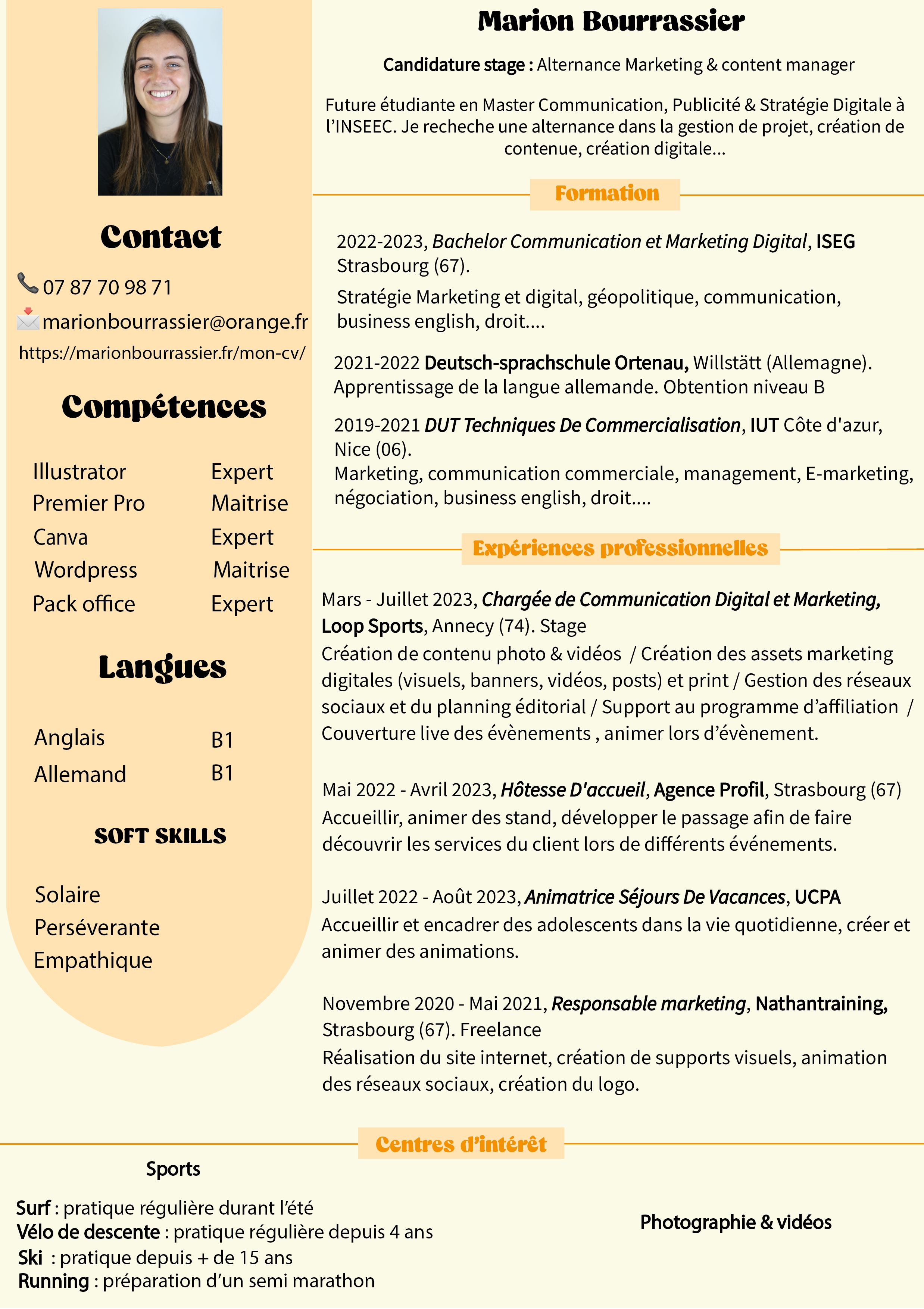 A propos Marion Bourrassier